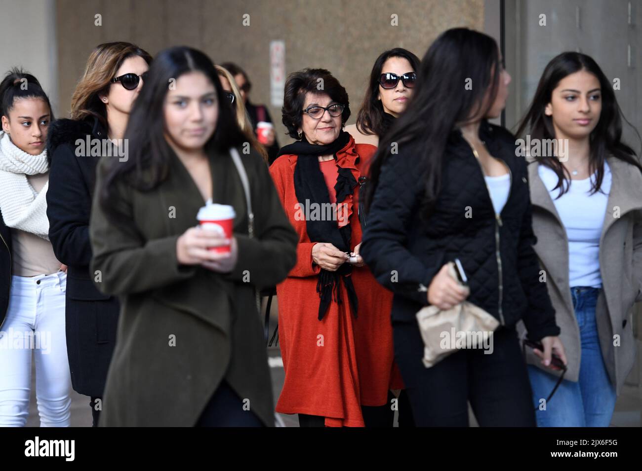Judith Obeid (centre), the wife of Eddie Obeid, arrives at the NSW ...