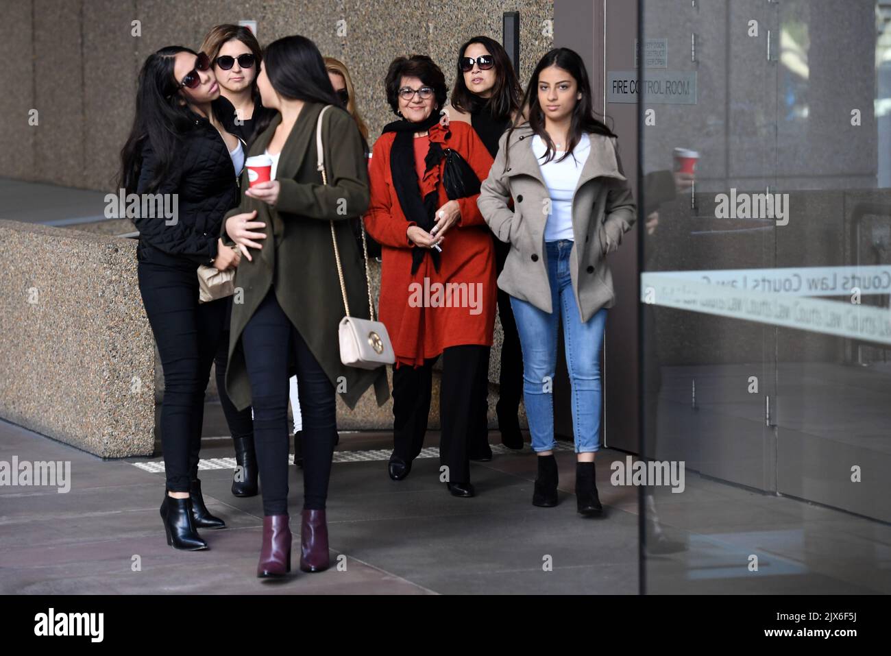 Judith Obeid (centre), the wife oF Eddie Obeid, arrives at the NSW ...