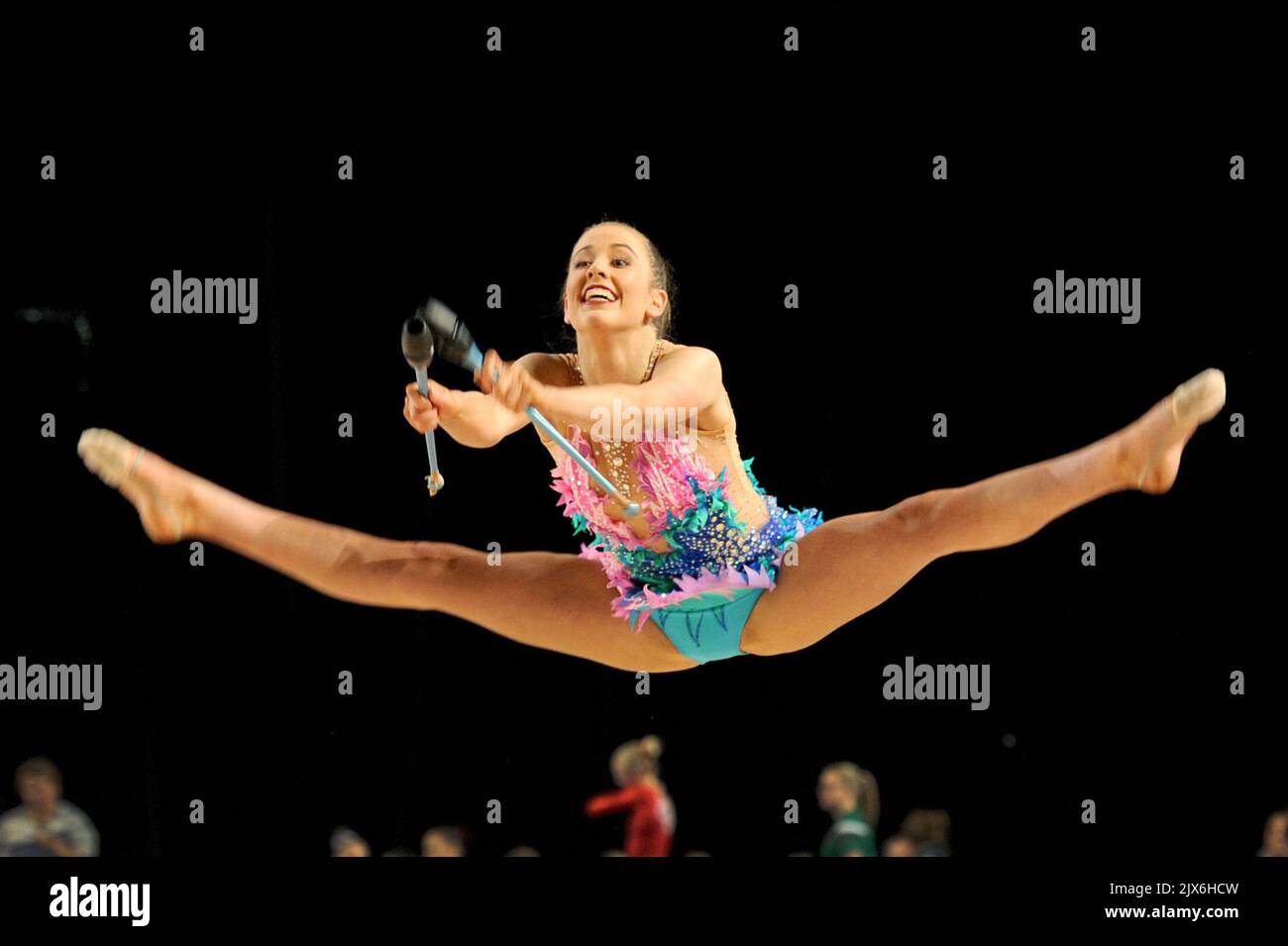 Laura Gosling from Queensland during her routine, at the 2017 ...