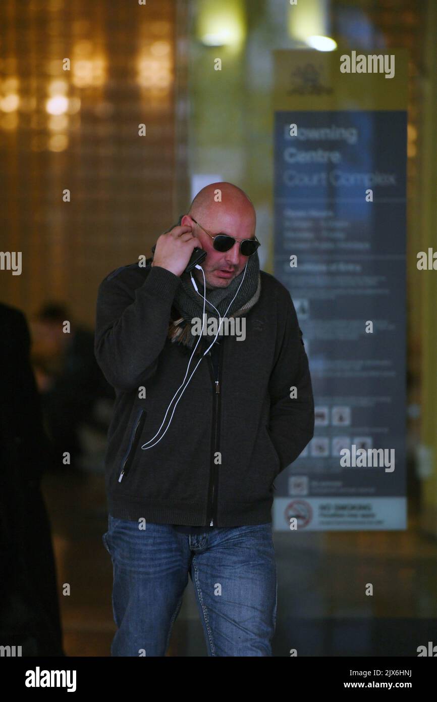 Daniel Hausman leaves the Downing Centre Courts in Sydney, Tuesday ...