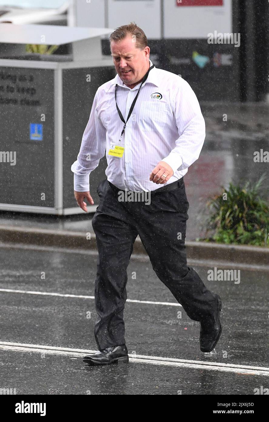Property developer David Trask arrives at the Crime and Corruption ...