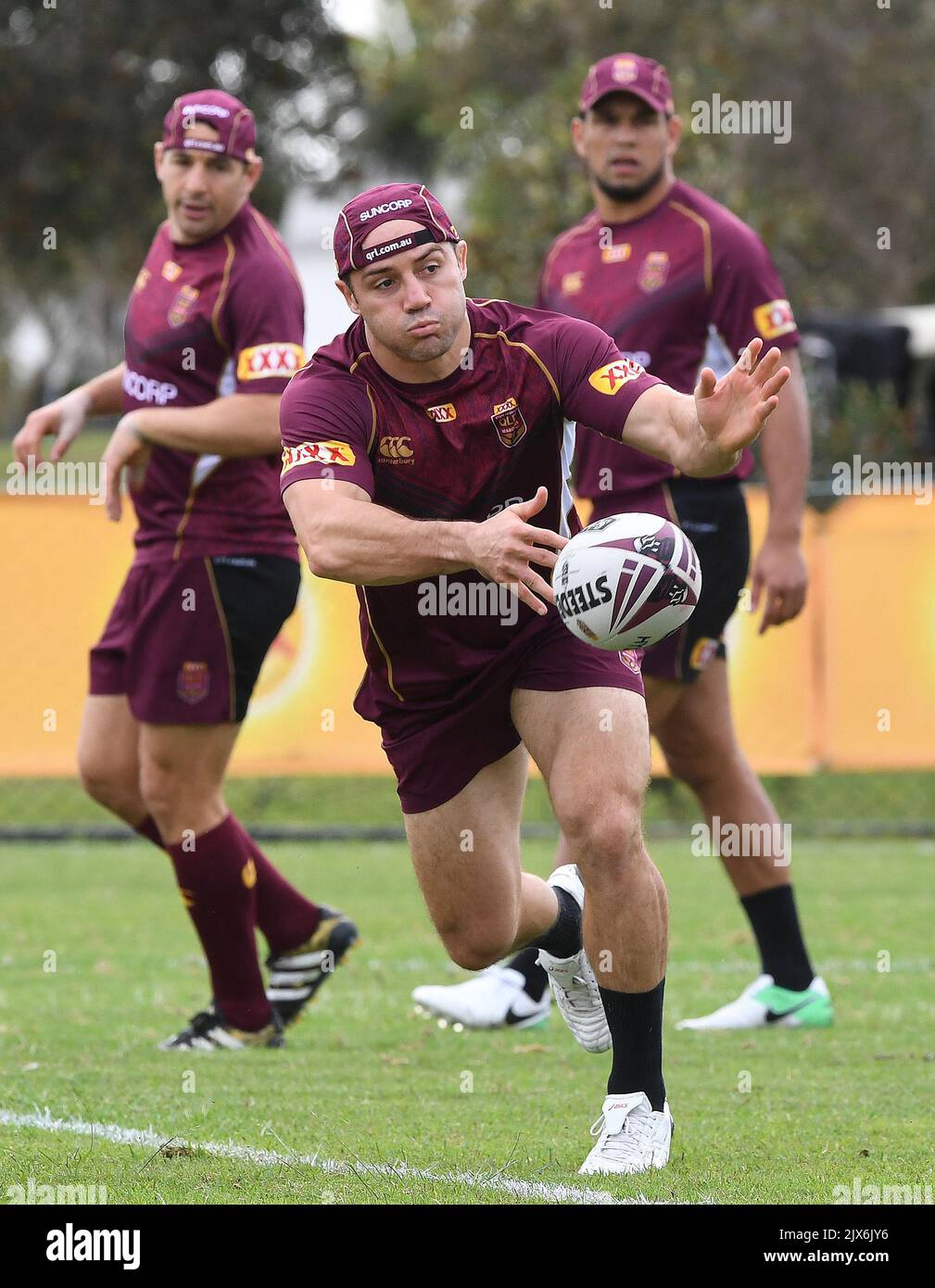 Cooper Cronk during the Queensland State of Origin team training ...