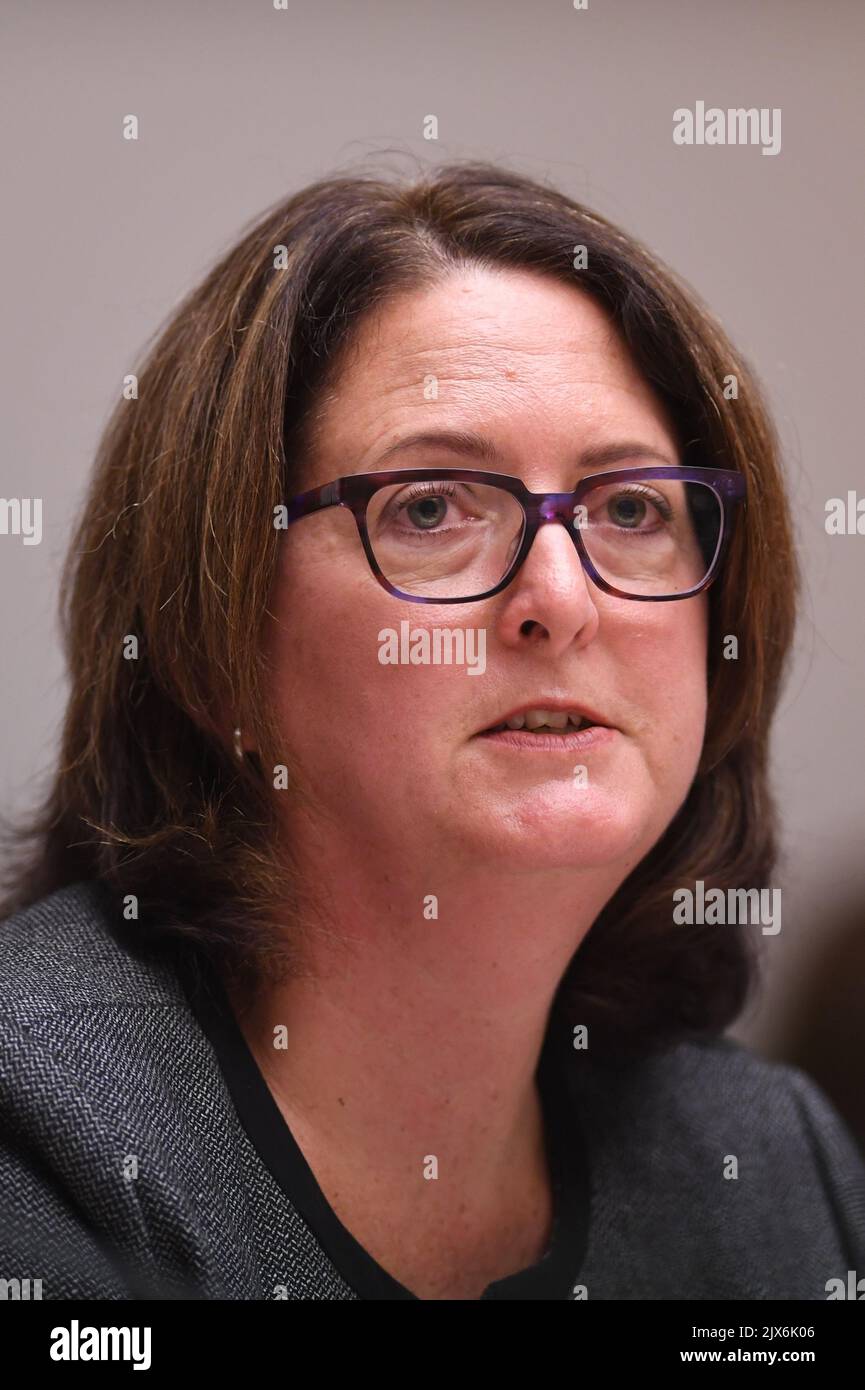 Deputy Director-General of Security of ASIO Heather Cook speaks during ...