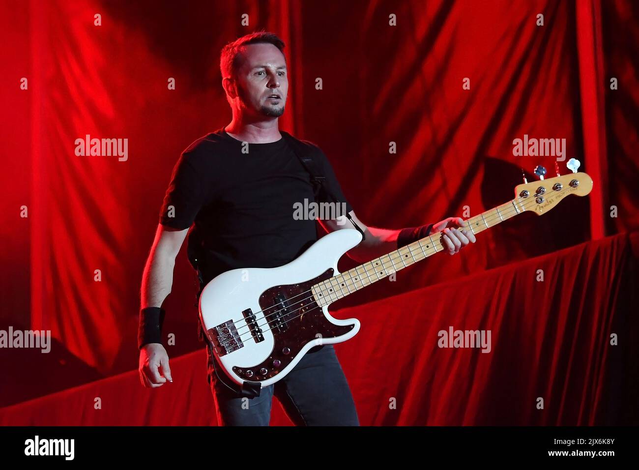 Rio de Janeiro, Brazil,September 2, 2022. Bassist Jean-Michael Labadie ...