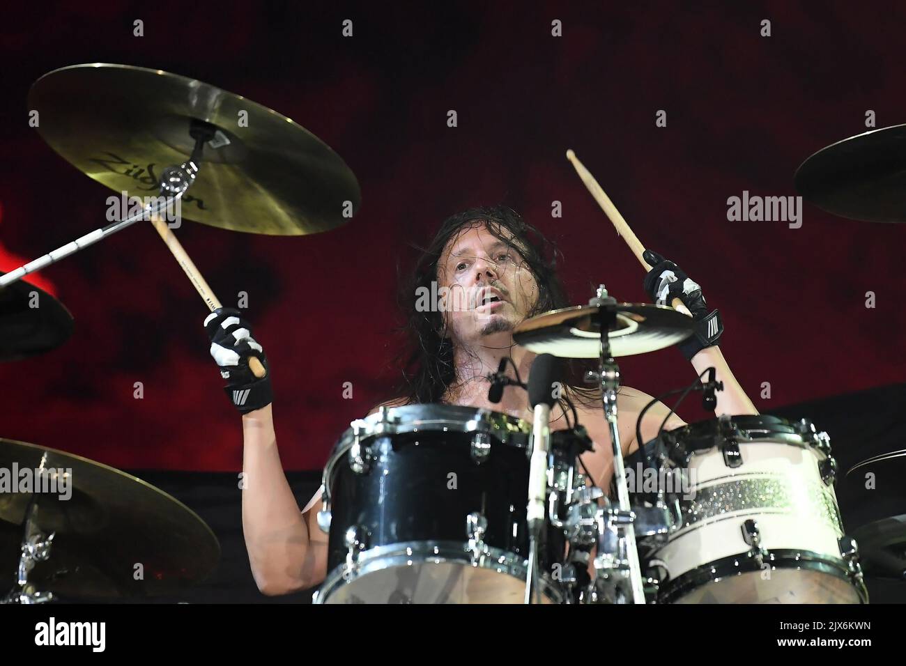 Rio de Janeiro, Brazil,September 2, 2022. Drummer Mario Duplantier of ...