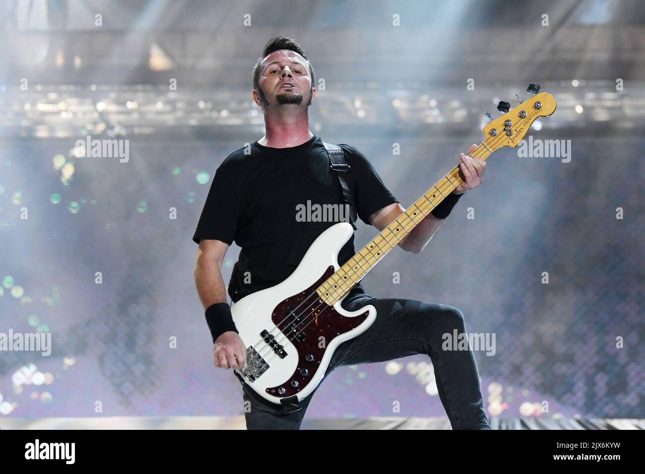 Rio de Janeiro, Brazil,September 2, 2022. Bassist Jean-Michael Labadie ...