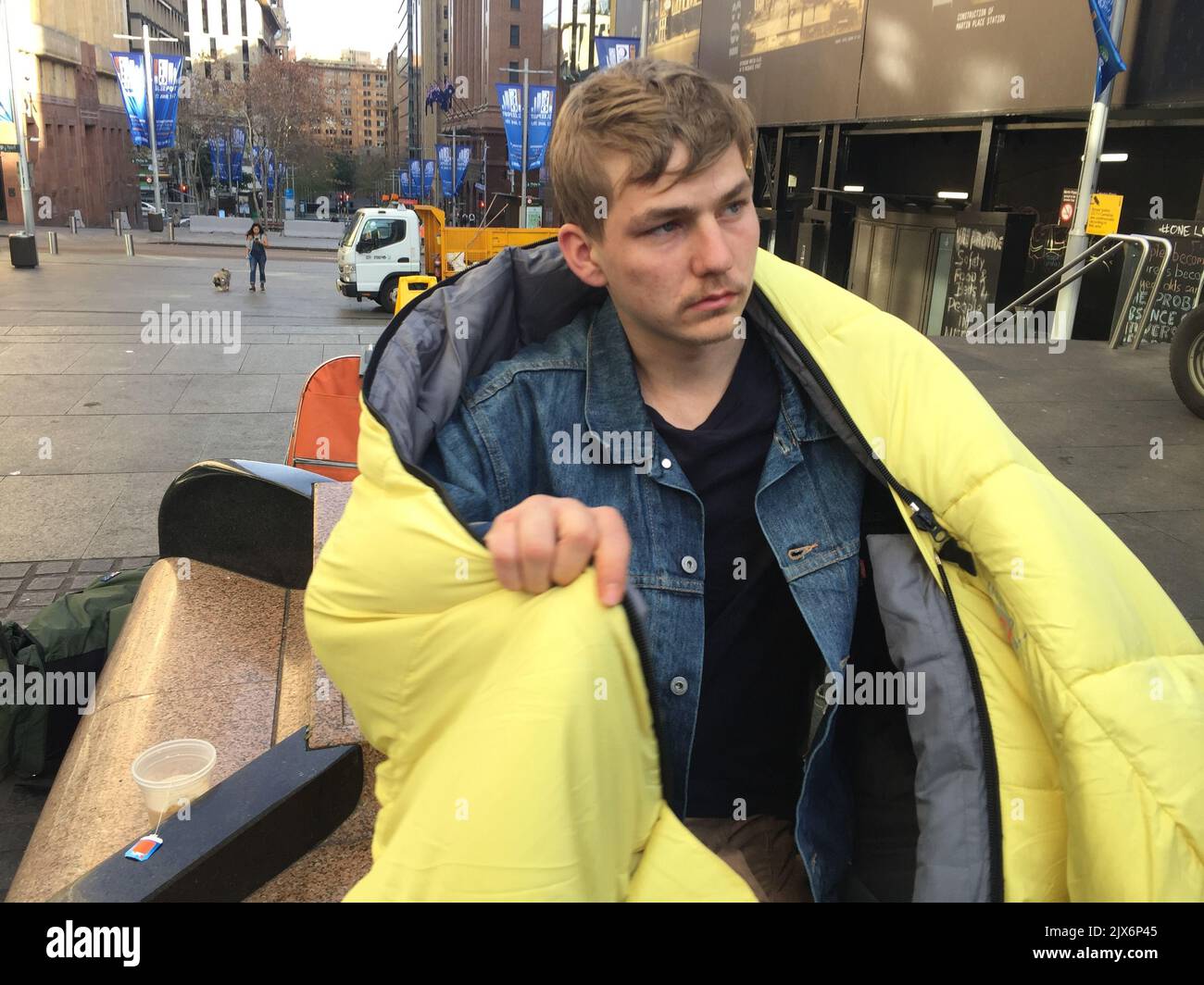 18-year-old Troy Drysdale one of the occupants sleeping at the camp at ...