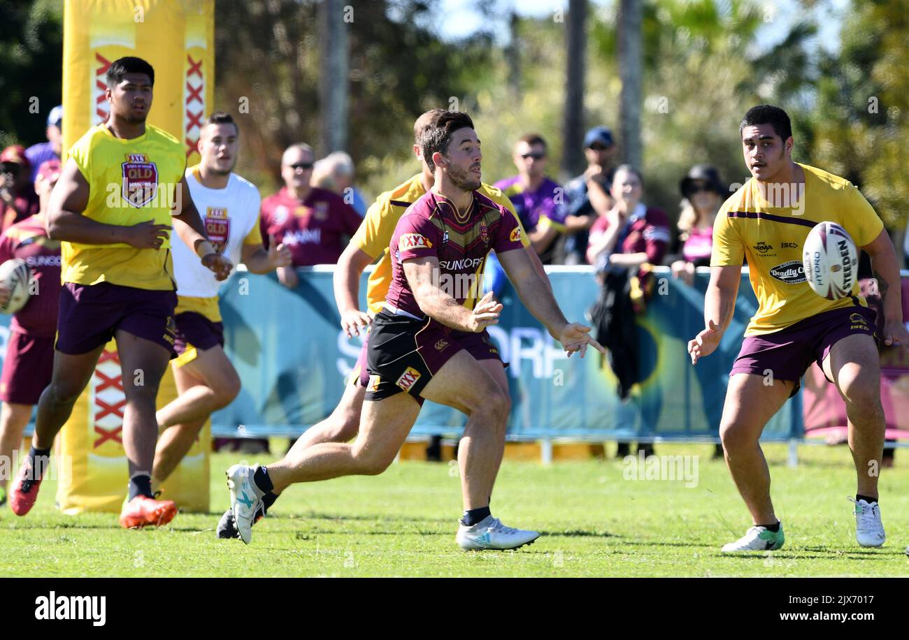 Ben Hunt during the Queensland State of Origin team training session at ...