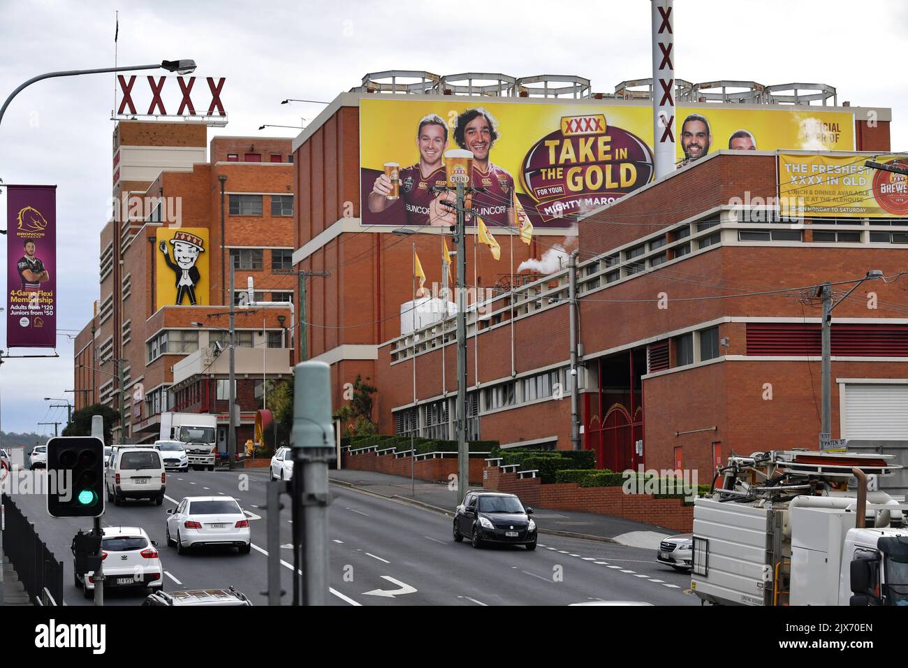 The Castlemaine Perkins Brewery, maker of XXXX Beer in Brisbane, July ...