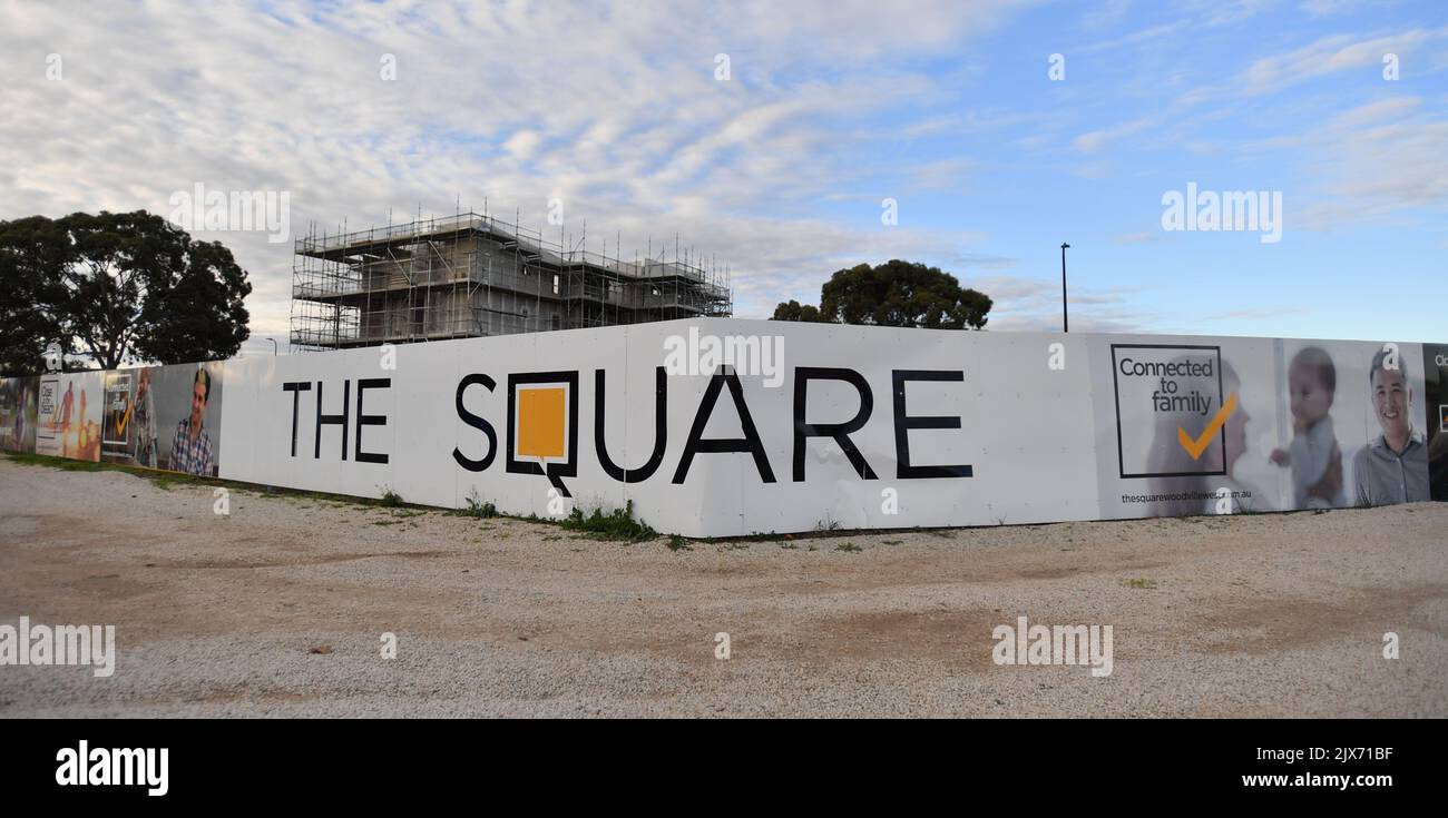 General view of housing developments under construction in Adelaide, 12 ...