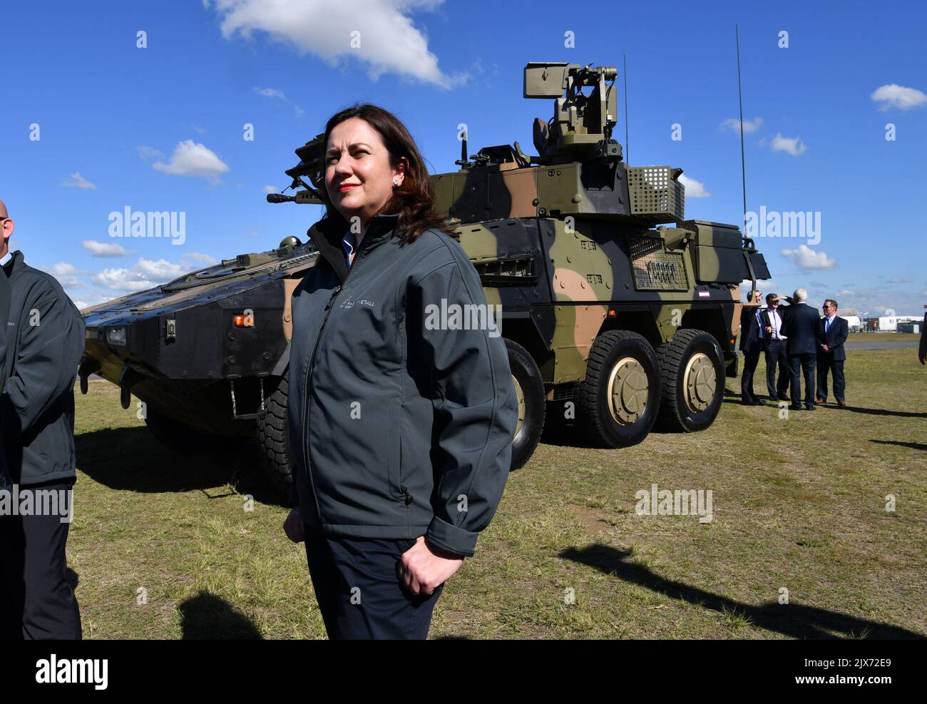 Queensland Premier Annastacia Palaszczuk with the Boxer Combat ...