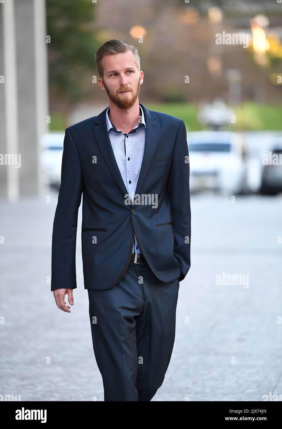 Mark Watterson leaves the Supreme Court Brisbane, Monday, July 17, 2017 ...
