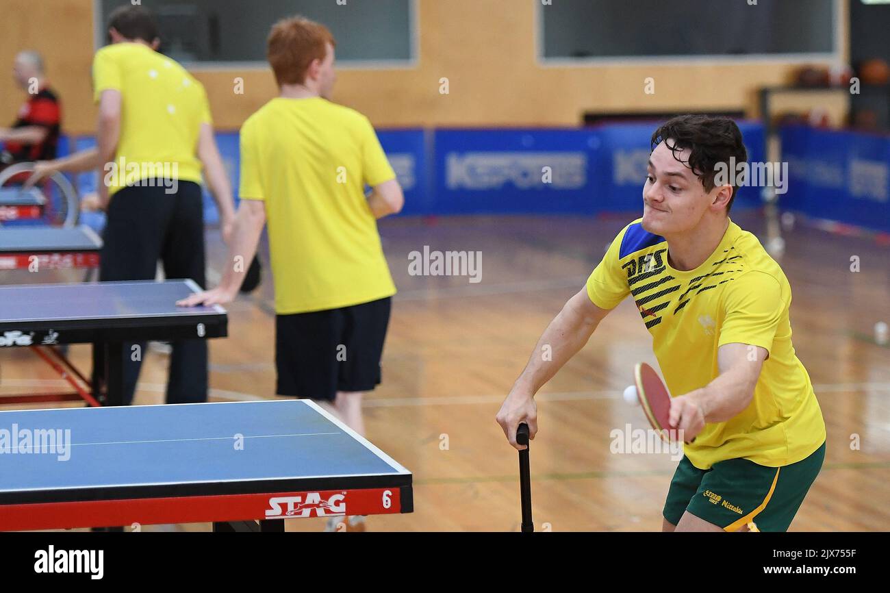 Australian para-ping pong representative Connor Holdback trains ahead ...
