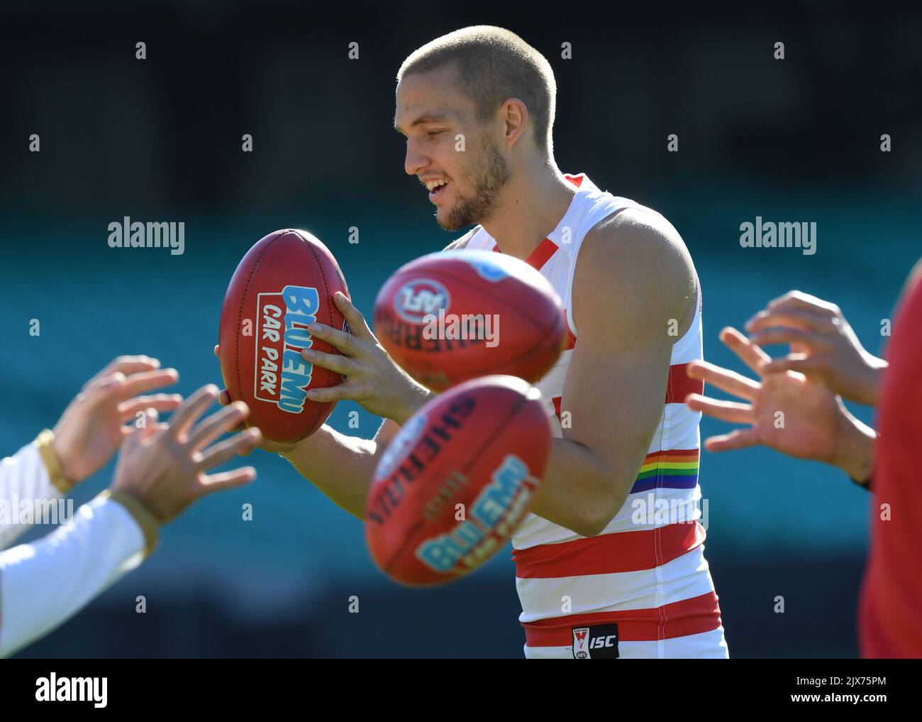 Sam Reid of the Sydney Swans during a team training session at the SCG ...