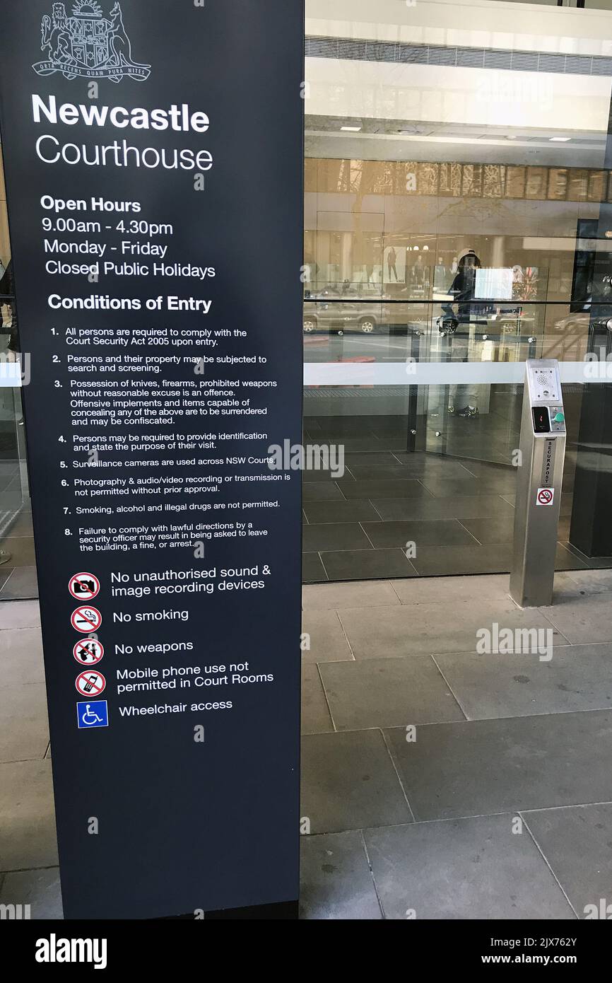 The outside of the Newcastle Courthouse in Newcastle, Thursday, July 20 ...