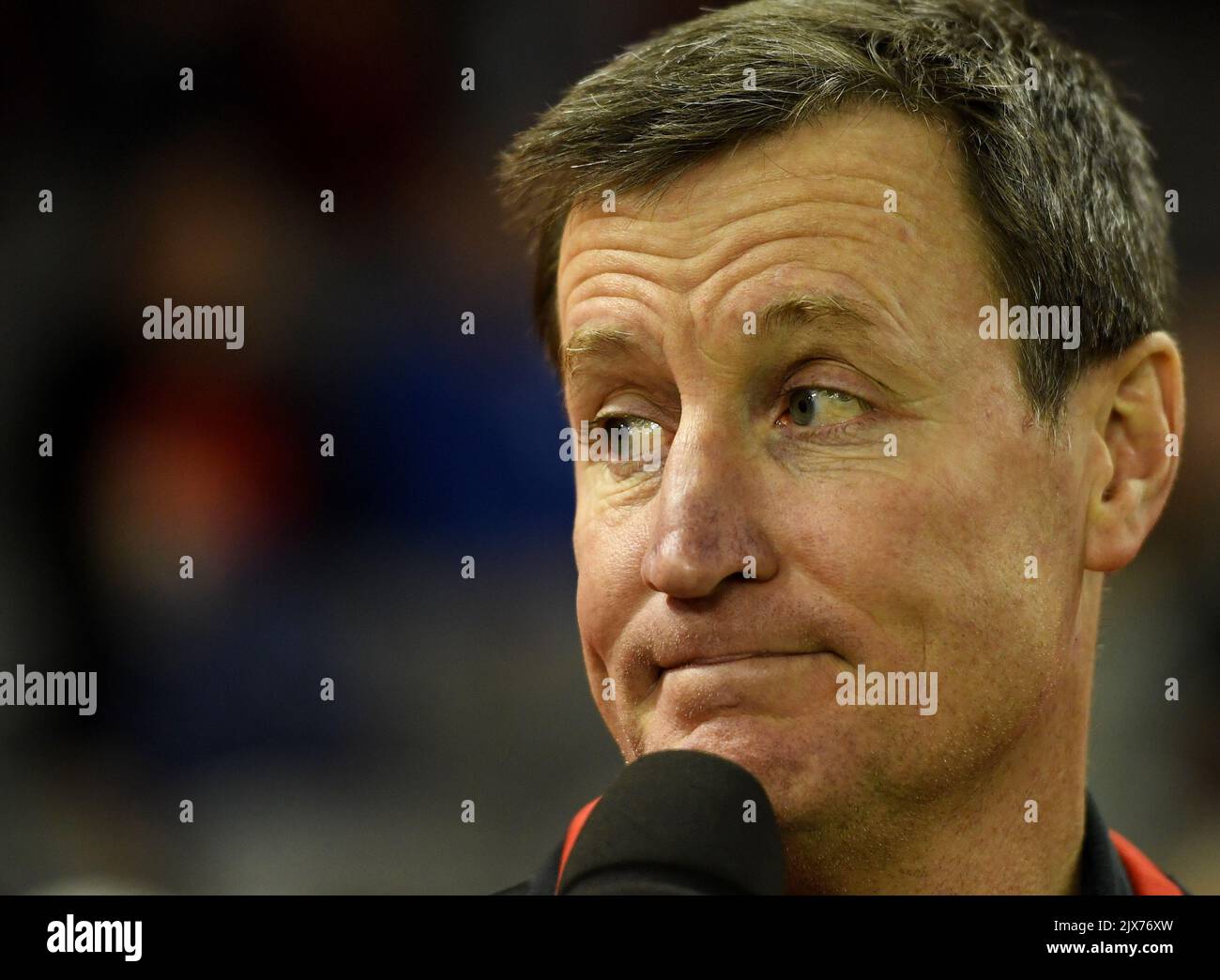 Michael Hartley of the Bombers poses for photographs with fans before ...
