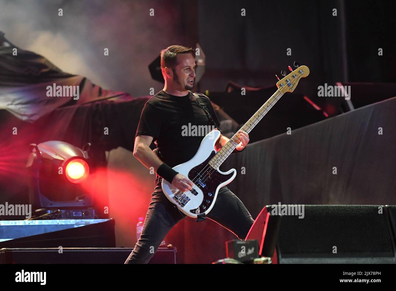 Rio de Janeiro, Brazil,September 2, 2022. Bassist Jean-Michael Labadie ...