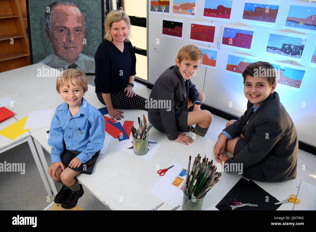 Sydney Grammar Edgecliff Preparatory School students (L-R) Thomas ...