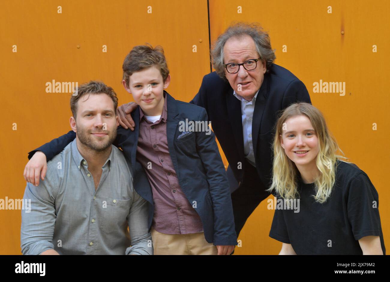 Storm Boy feature film cast members (L-R) Jai Courtney, Finn Little ...