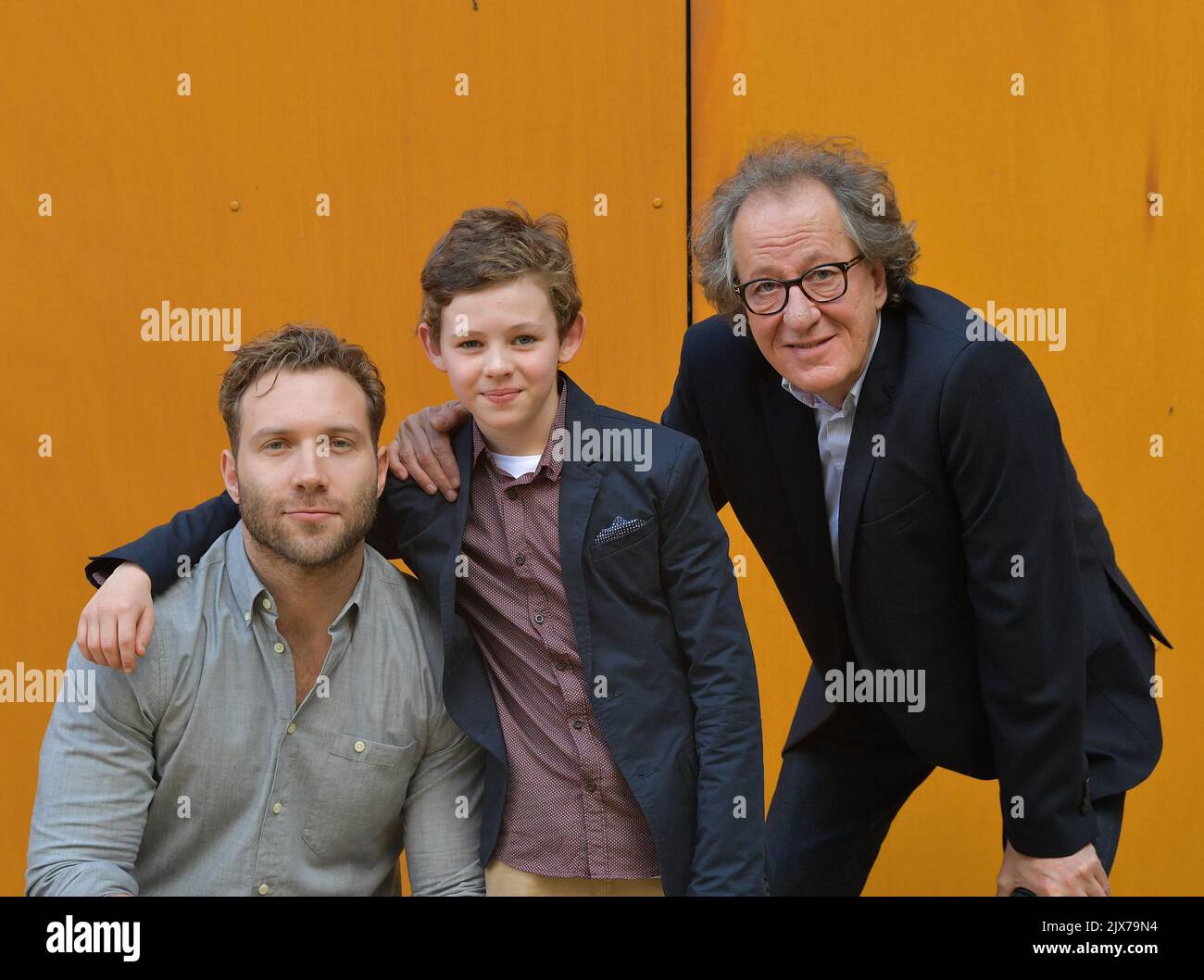 Storm Boy feature film cast members (L-R) Jai Courtney, Finn Little and ...