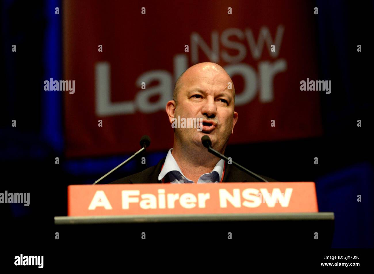 Mark Morey from Unions NSW during the NSW State Labor Conference at ...