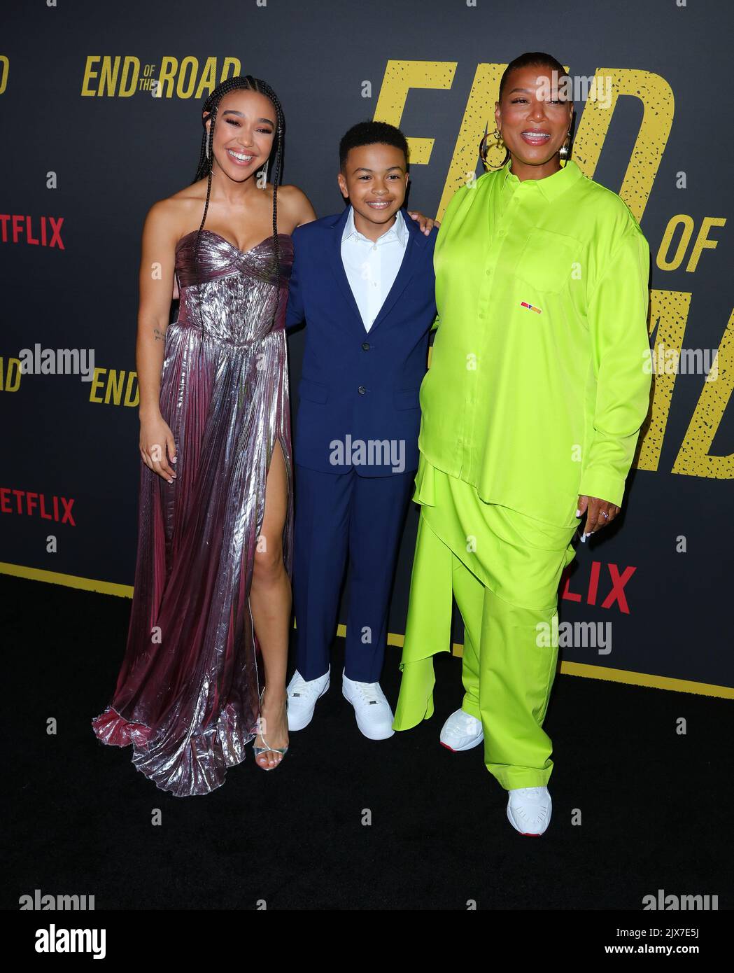 Queen Latifah, Shaun Dixon, Mychala Faith Lee arrives at The Los ...