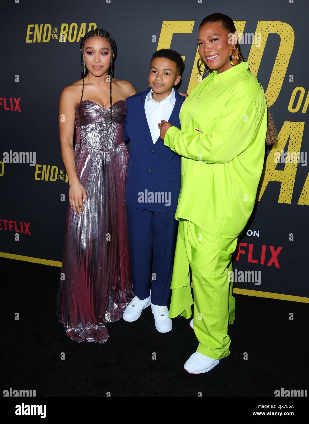 Queen Latifah, Shaun Dixon, Mychala Faith Lee arrives at The Los ...