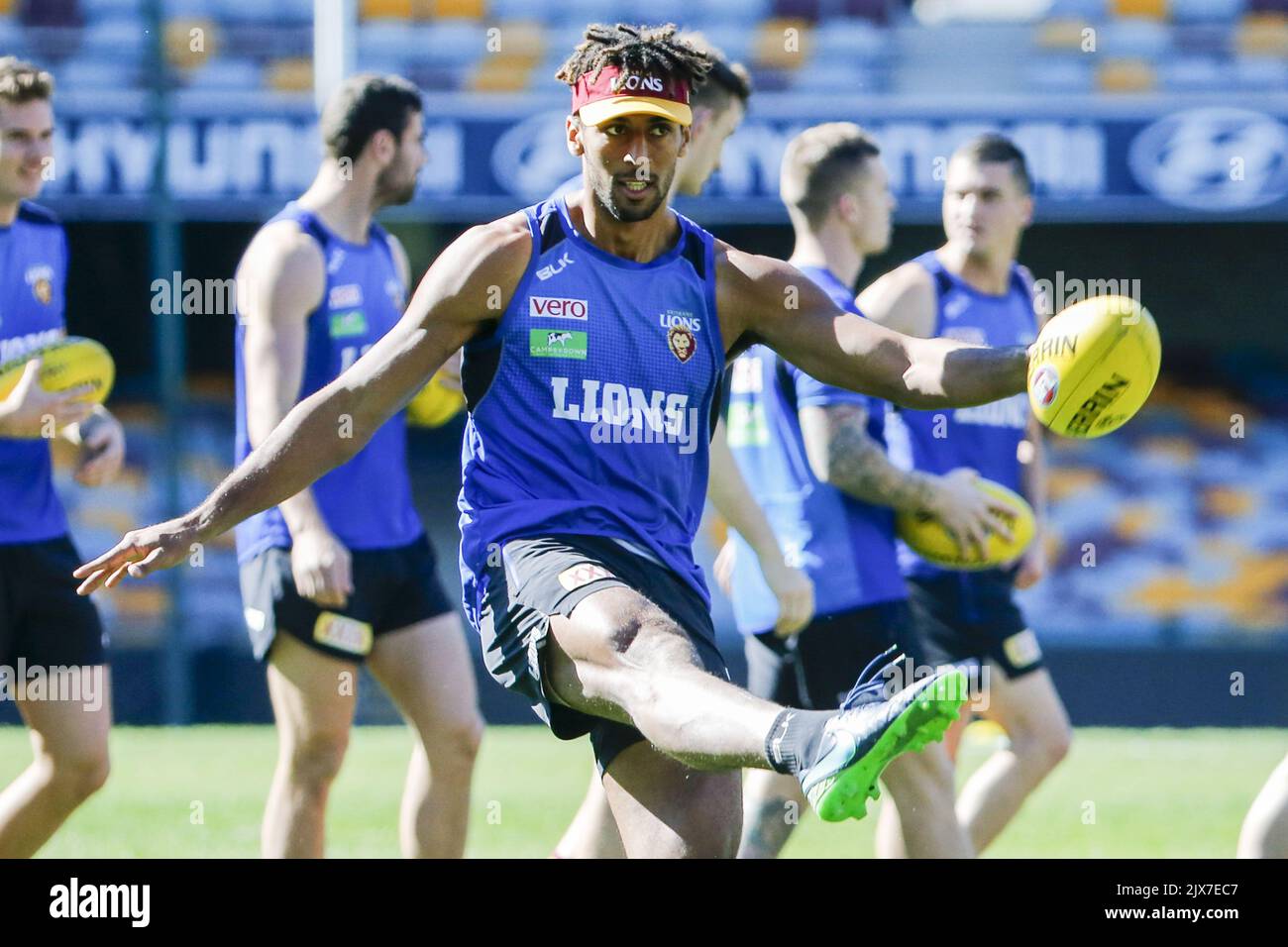 Archie Smith of the Brisbane Lions during a training session at the ...