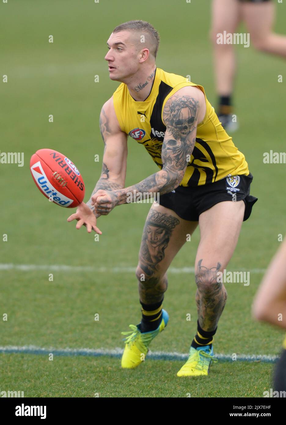 Richmonds Dustin Martin training at Punt Road in Melbourne, Friday ...