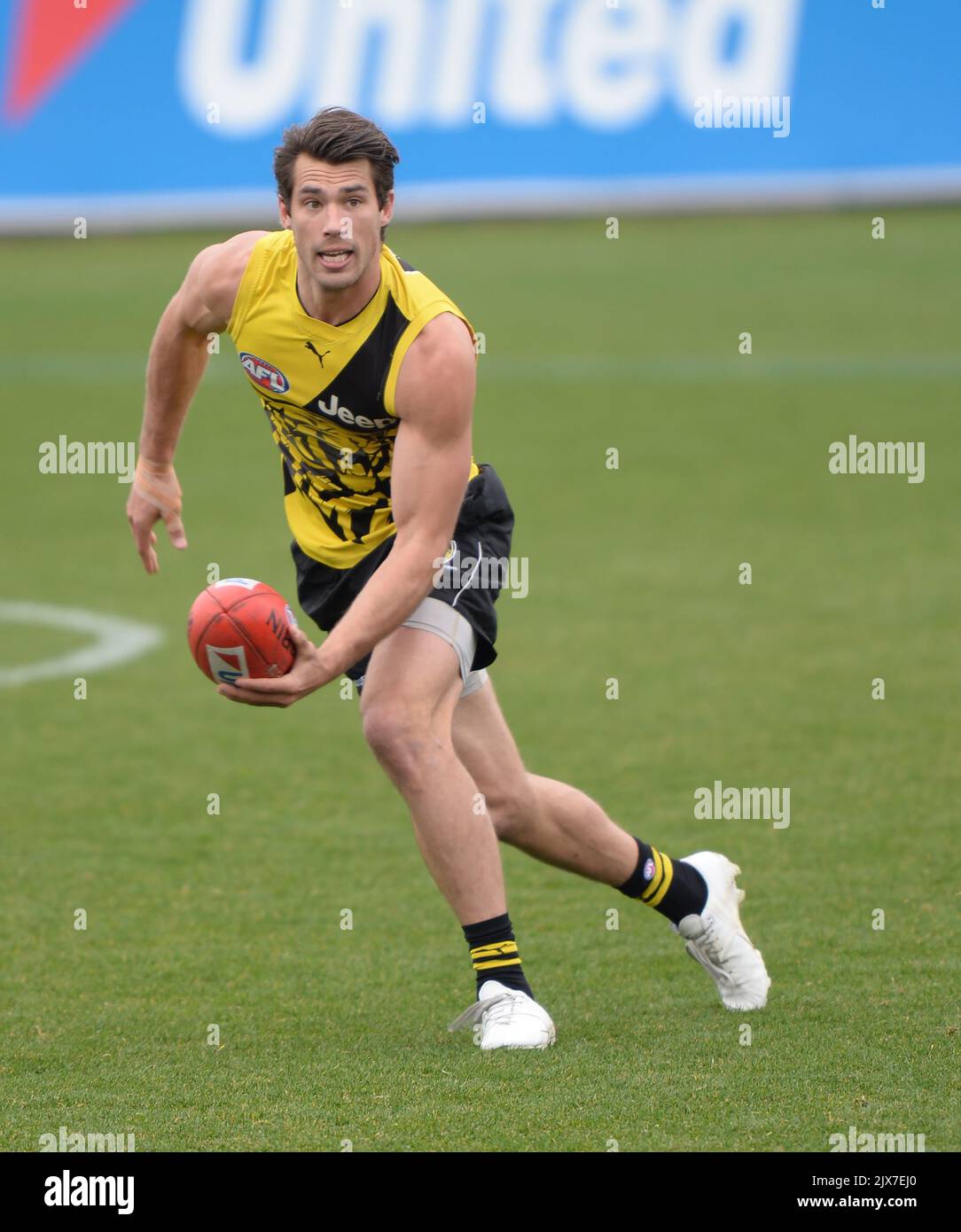 Richmonds Alex Rance training at Punt Road in Melbourne, Friday, August ...