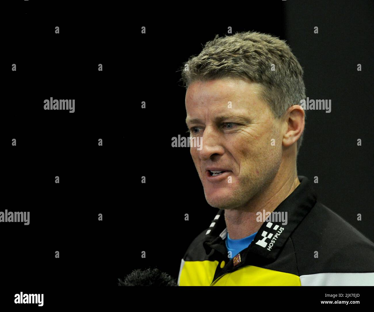 Richmond coach Damien Hardwick before training at Punt Road in ...
