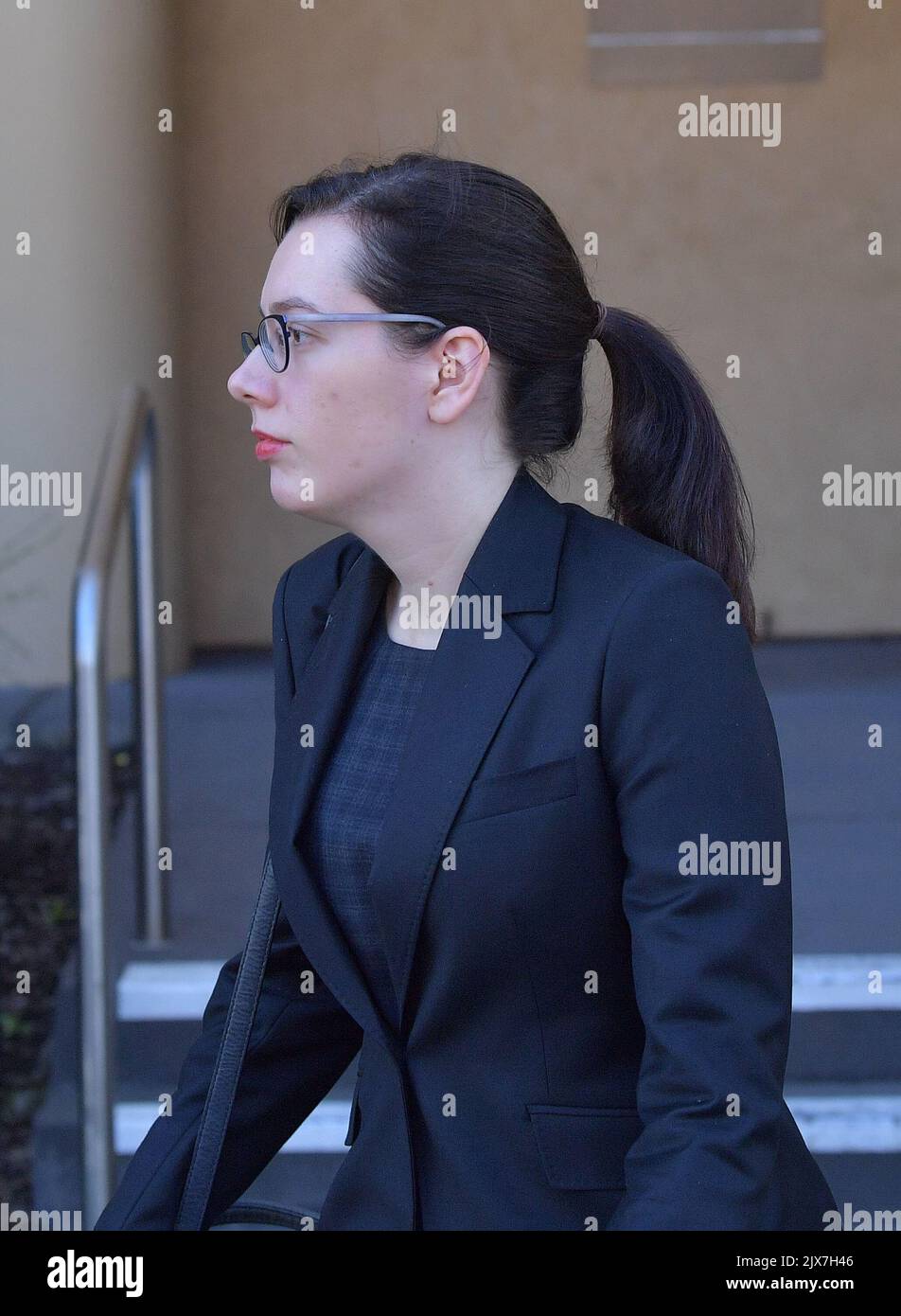 Dr Jane Thompson departs the inquest for stroke victims at the Coroners ...
