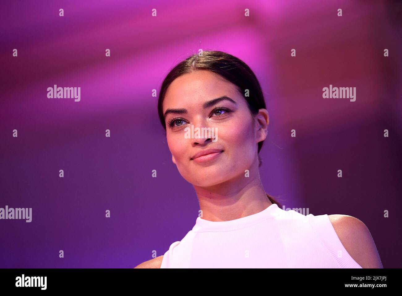 Model Shanina Shaik takes part in the dress rehearsal for the David ...