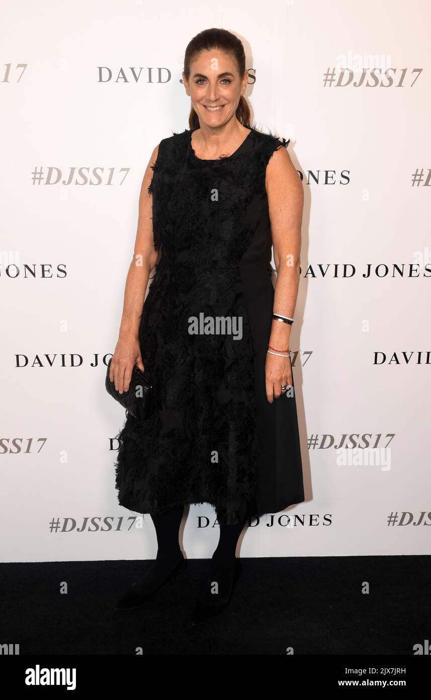 Jackie Frank arrives for the David Jones Spring Summer 2017 collection ...