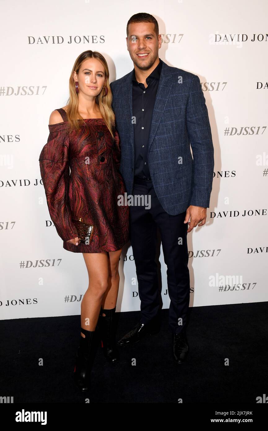 Jesinta Franklin and Lance Franklin arrive for the David Jones Spring ...