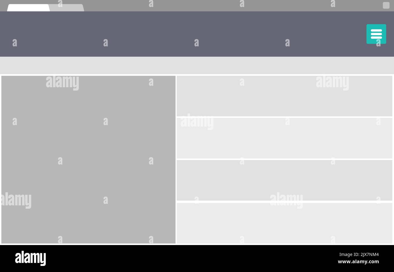 Graphic image of web page display against white background Stock Photo ...