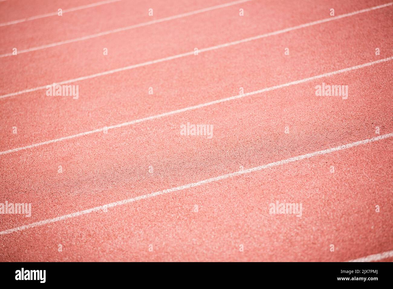 View of a running track Stock Photo - Alamy