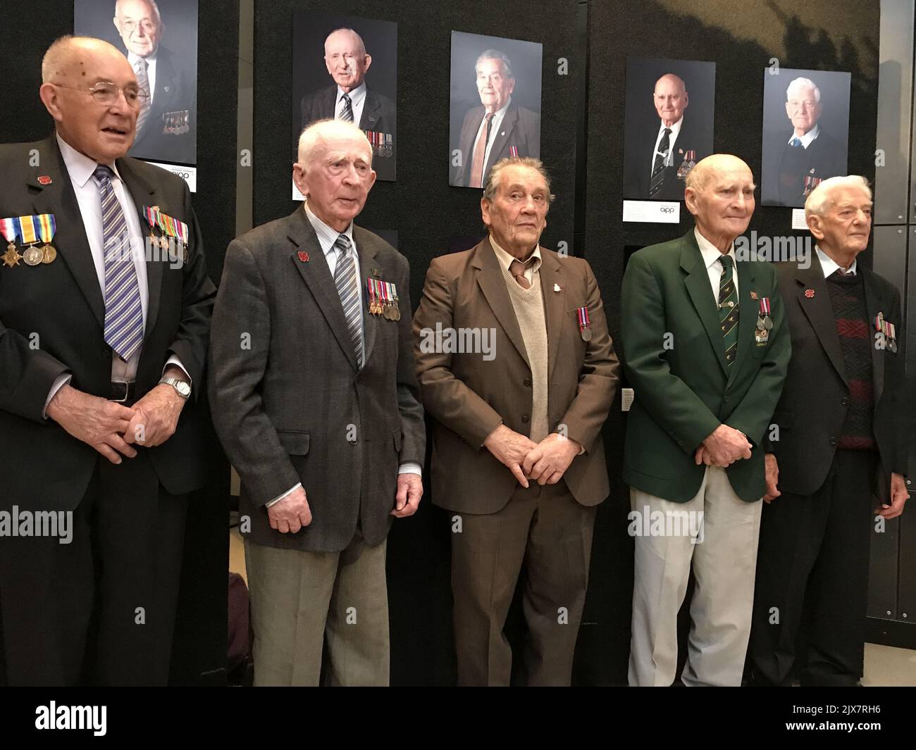 (L-R) Brian Hurley, Ian Prior, Raymond Scales, William Toone and John ...
