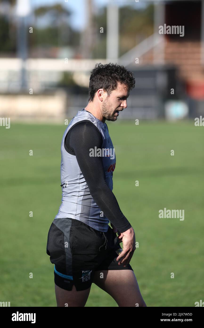 Power player Travis Boak during a Port Adelaide Power captains run at ...