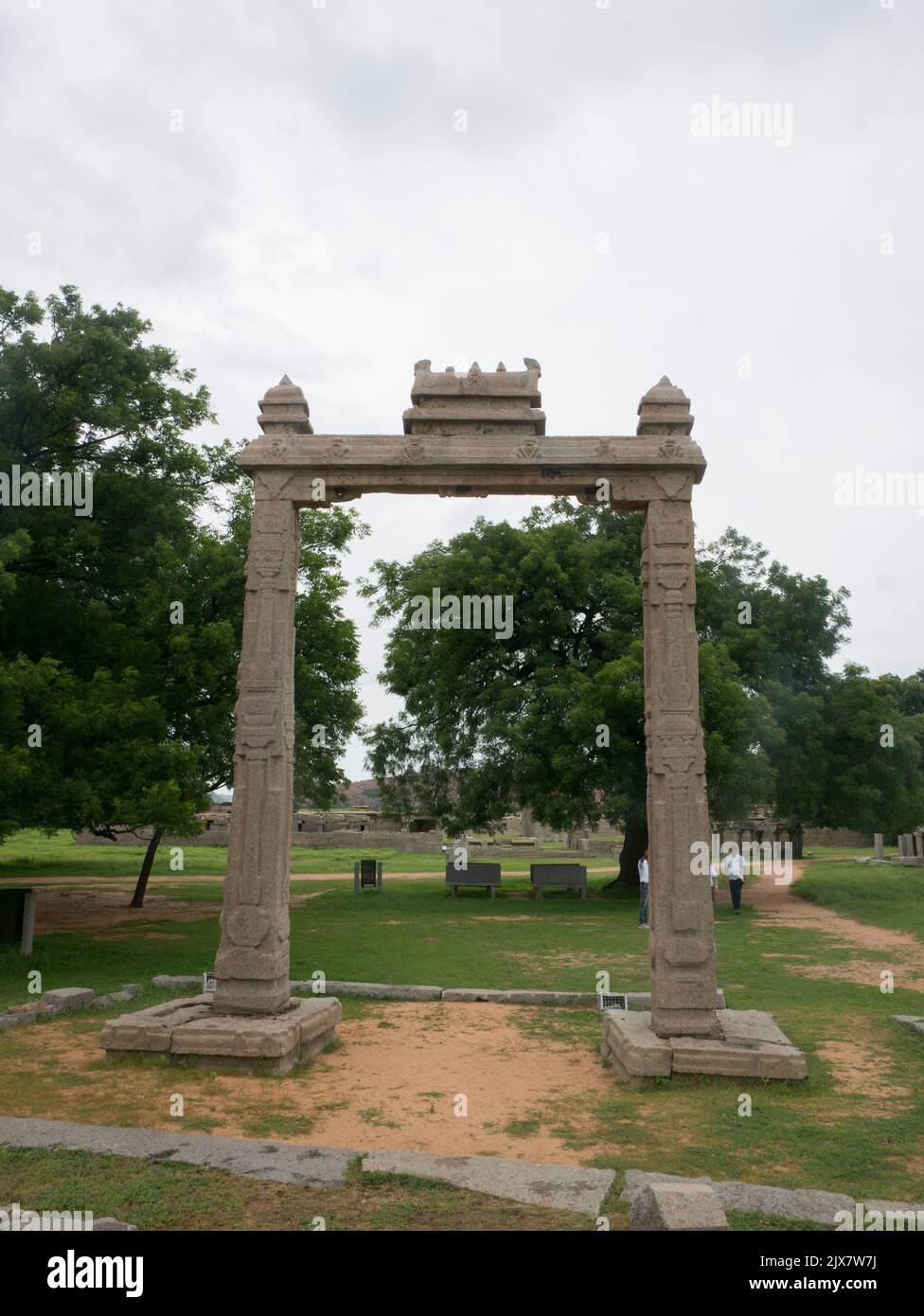 Kings‌ Balance 15th-century stone scale at Hampi state Karnataka India ...