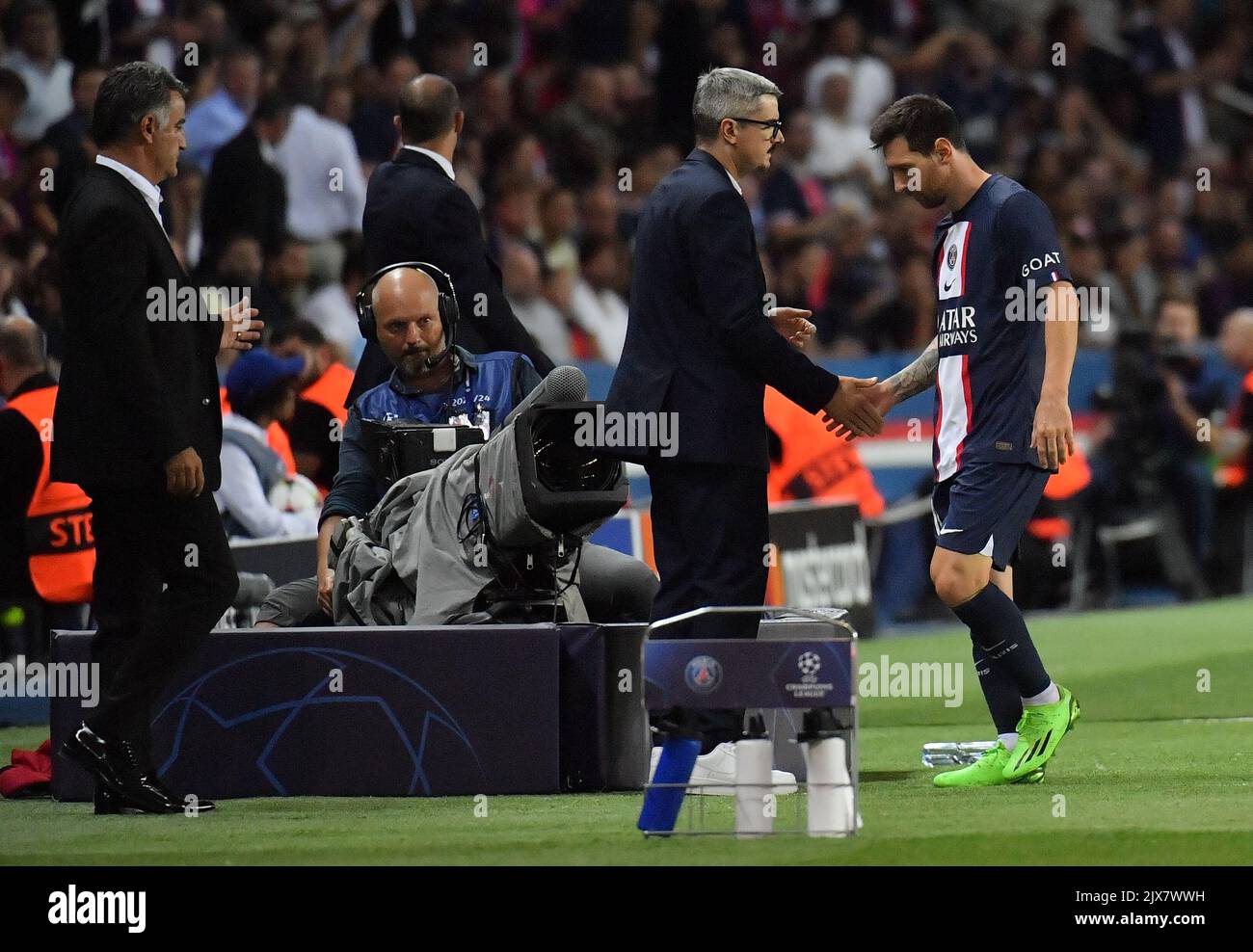 Paris Saint-Germain's Messi during the UEFA Champions League Group H ...