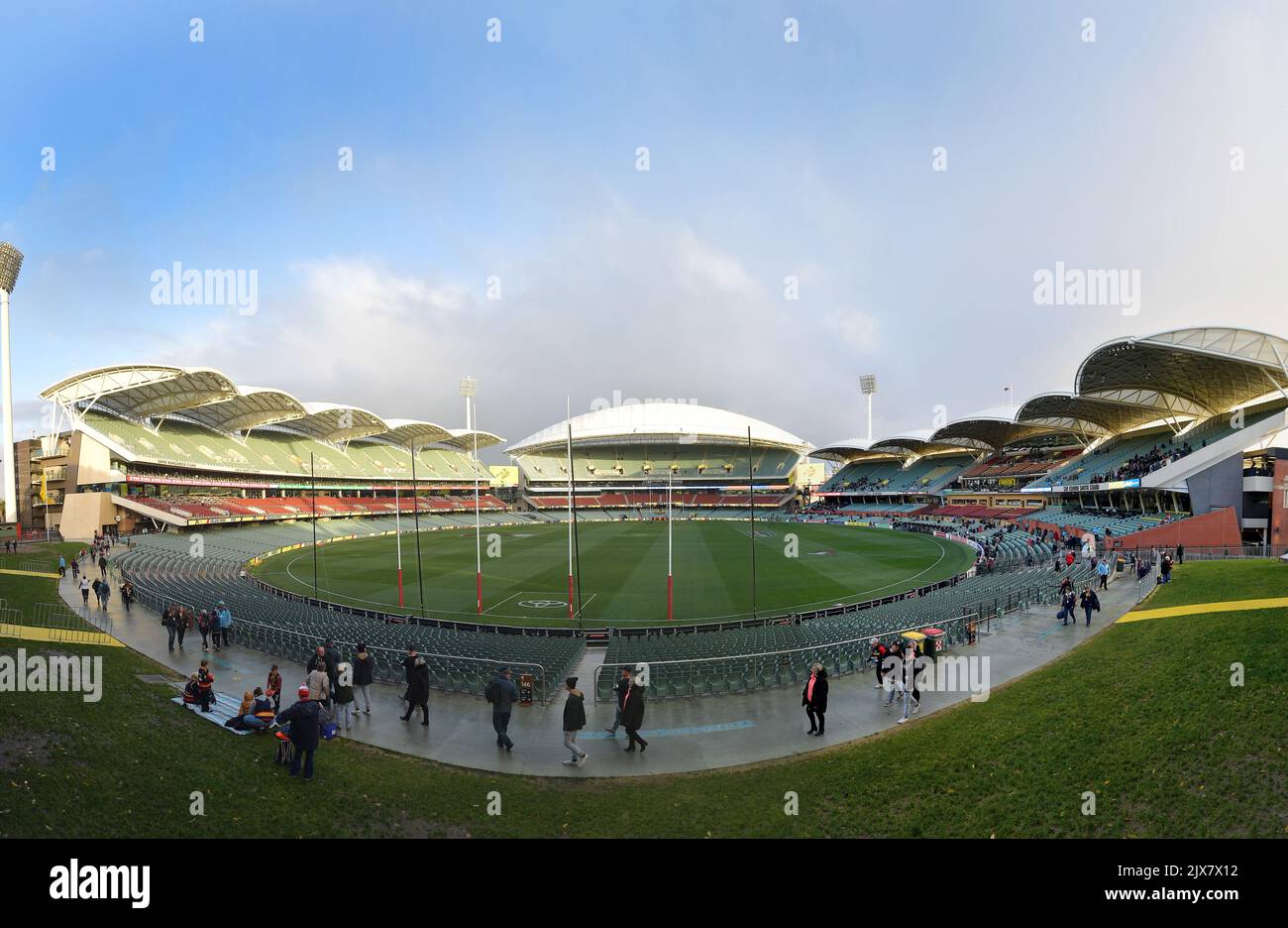 A general view of the Adelaide Oval in Adelaide, Friday, August 18 ...