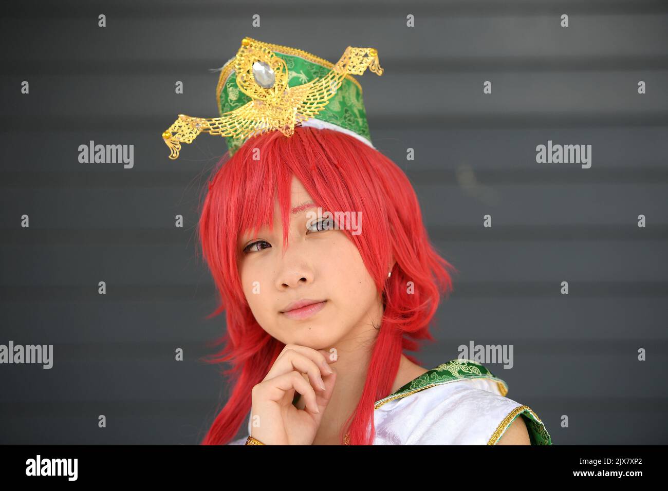 Casey Li dressed as Ren Kouha from Margi anime attends the Smash! Anime ...