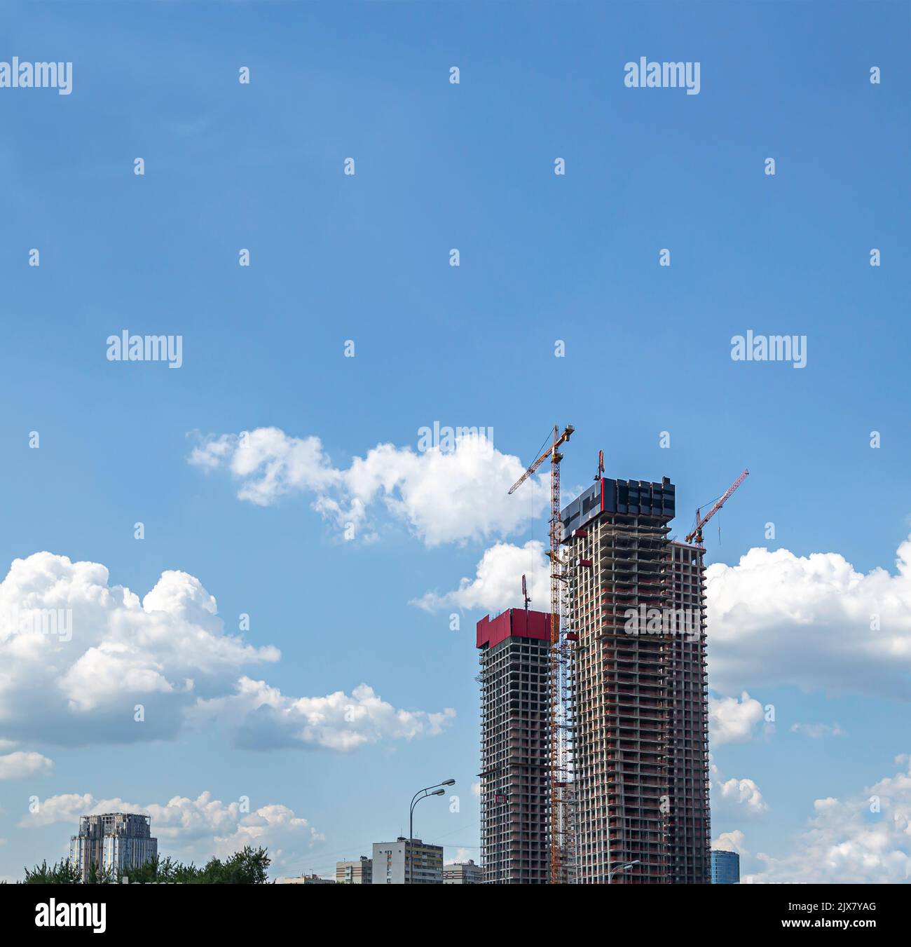 Construction of modern houses in the metropolis (during the ...