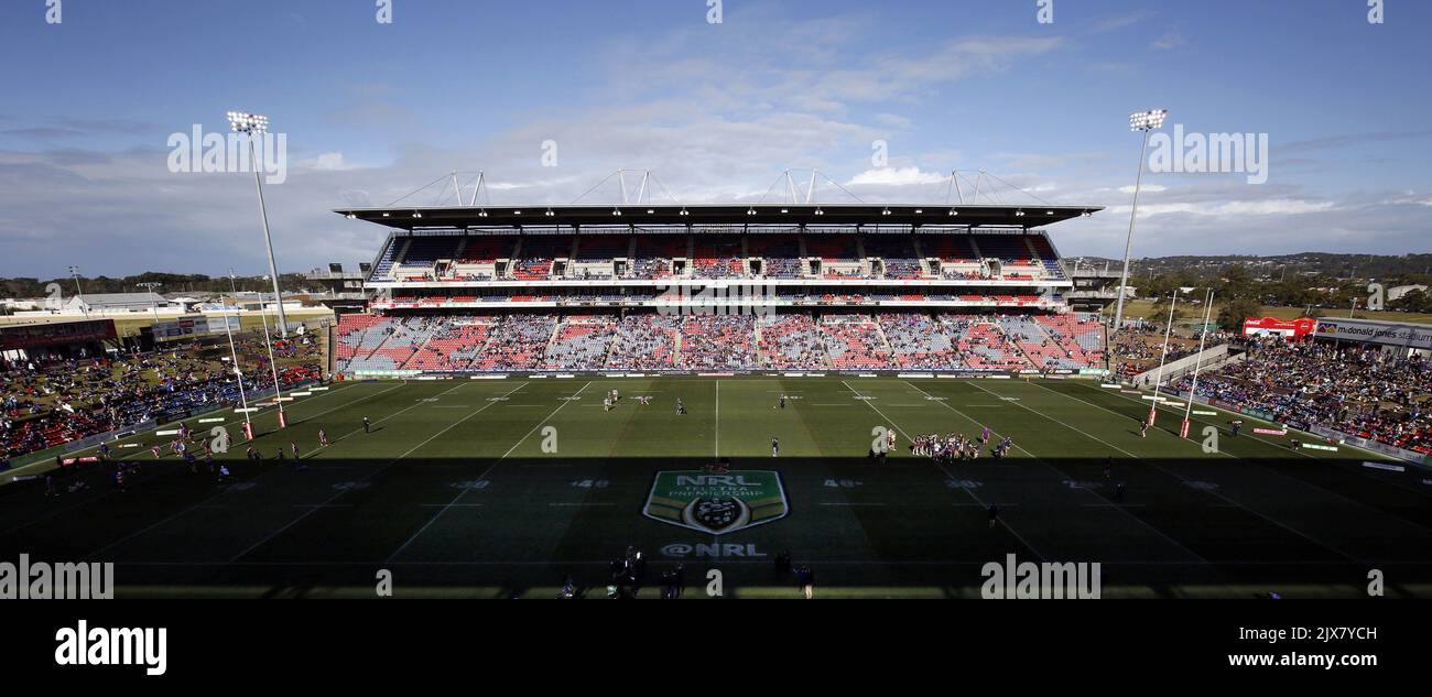 McDonald Jones Stadium before the Round 24 NRL match between the ...