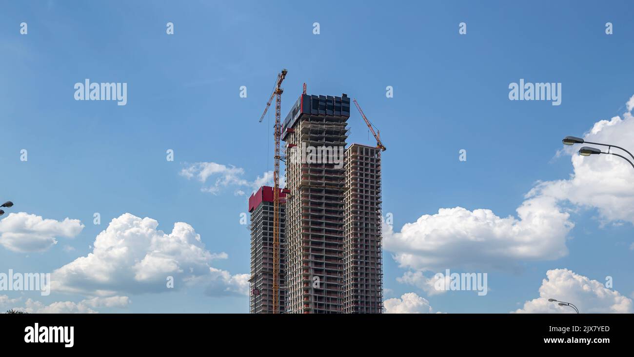 Construction of modern houses in the metropolis (during the ...