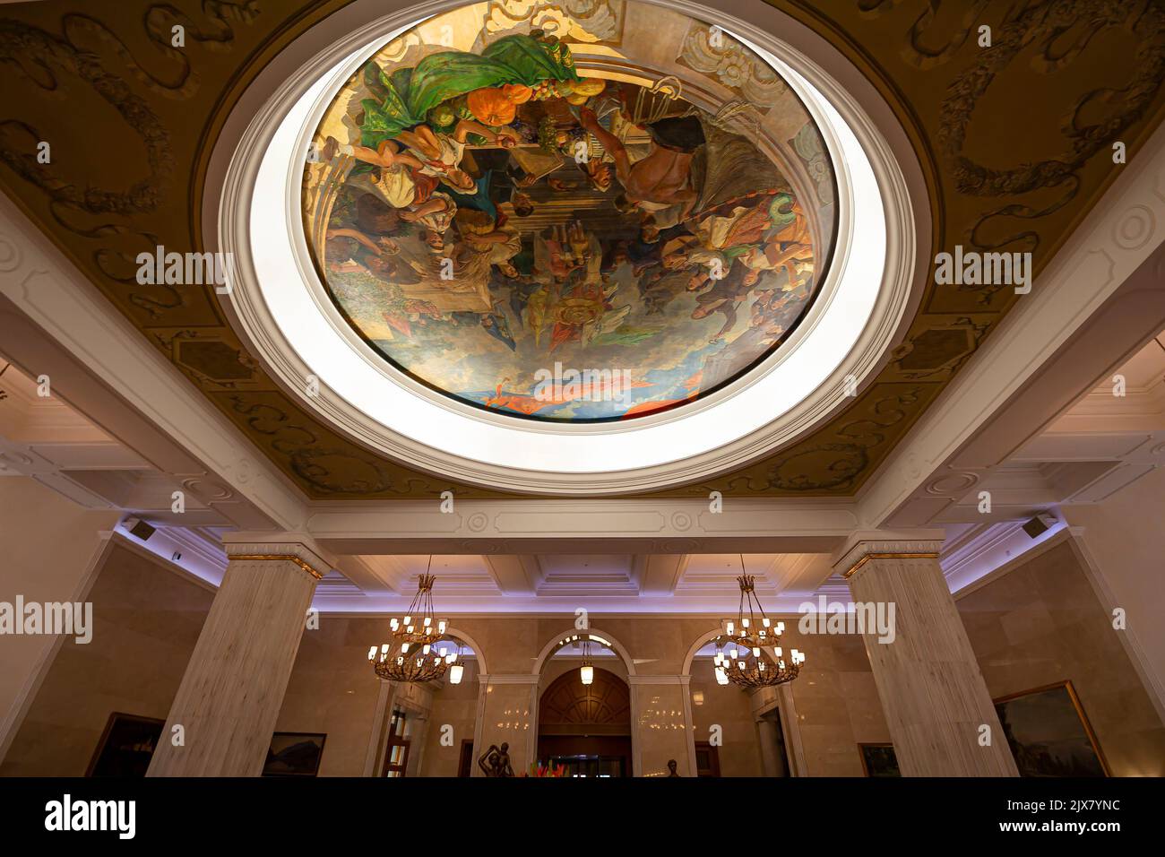 Interior of Radisson Collection Hotel (historical name Hotel Ukraina ...