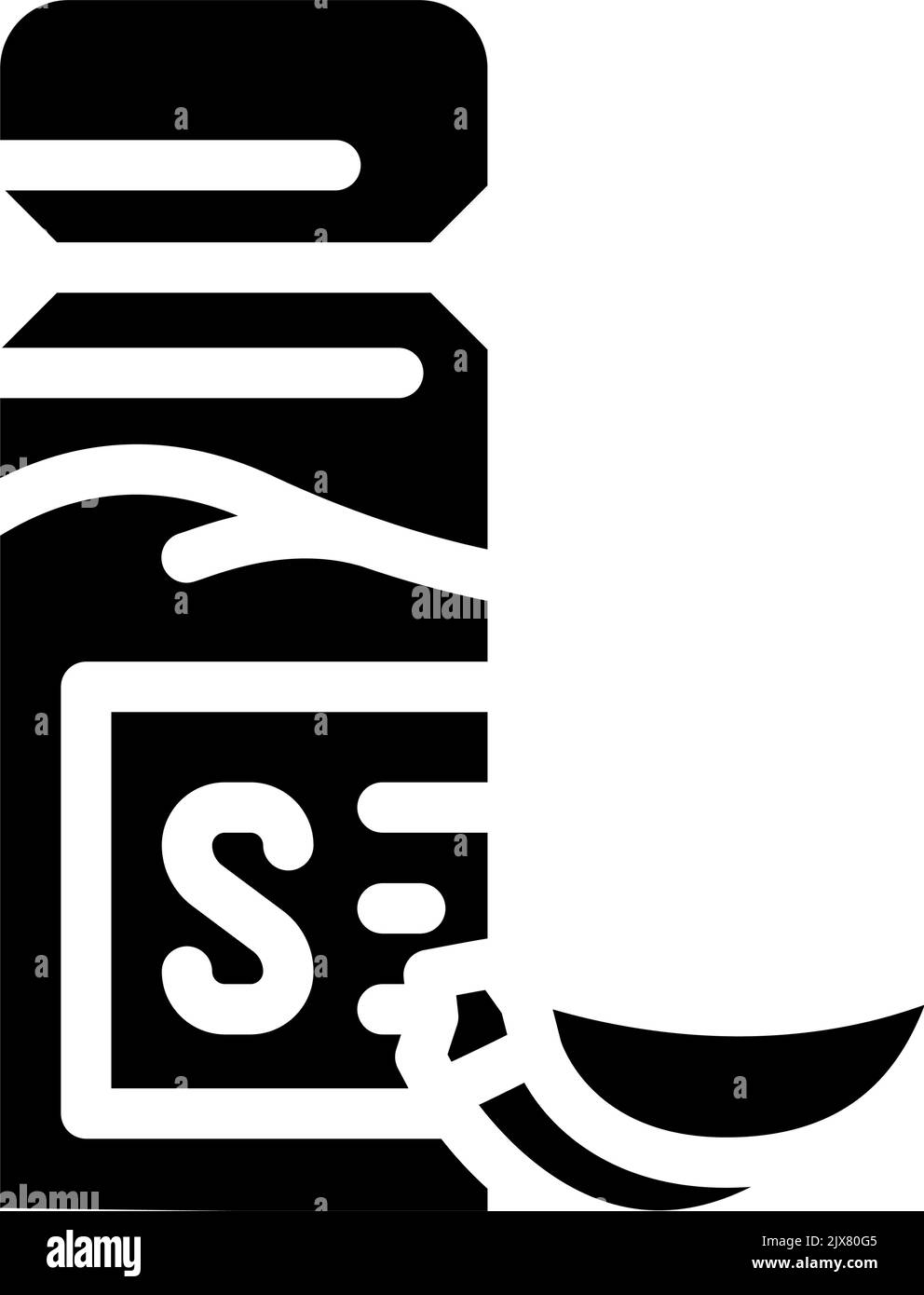 salt garlic glyph icon vector illustration Stock Vector Image & Art - Alamy