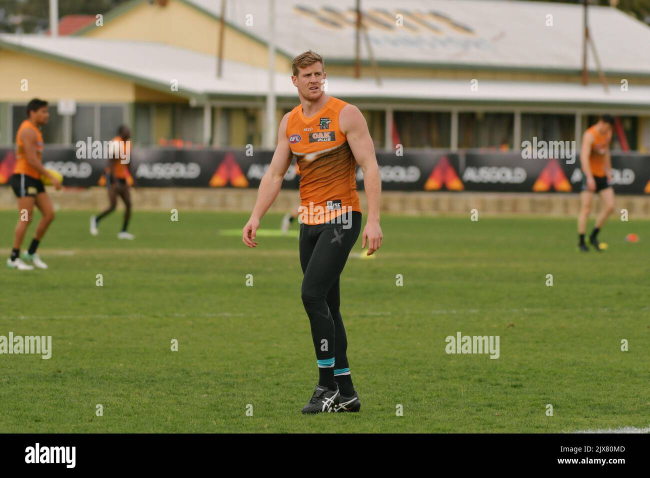 Power player Tom Jonas during the Port Adelaide Power training session ...