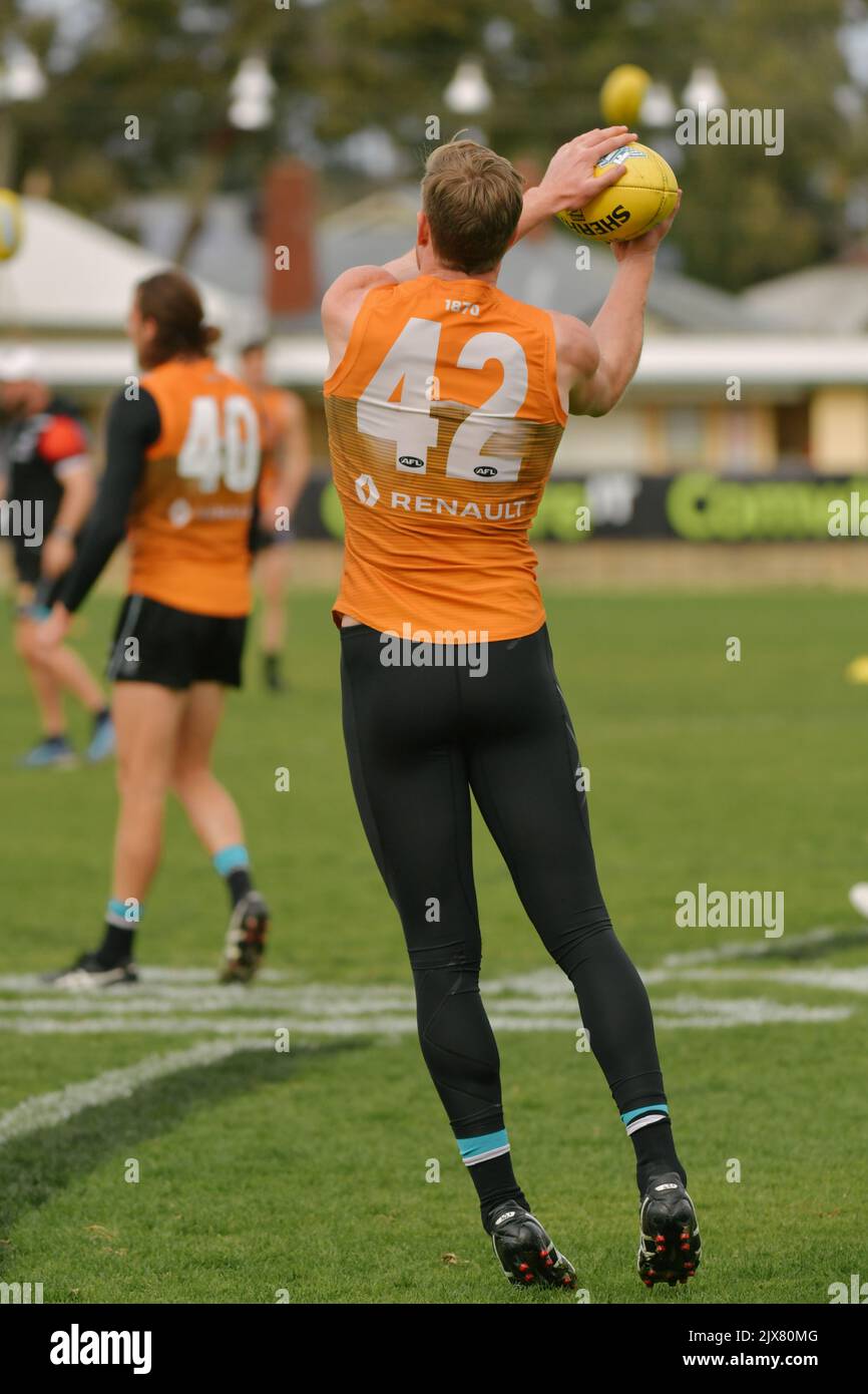 Power player Tom Jonas during the Port Adelaide Power training session ...